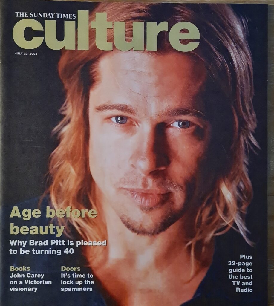 Sunday Times Culture Magazine July 20th 2003 – Suntimes.co.uk